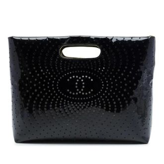 Chanel Pre-owned Perforated Patent Leather Tote - - Pre-owned - Damen - Schwarzk - ONE SIZE