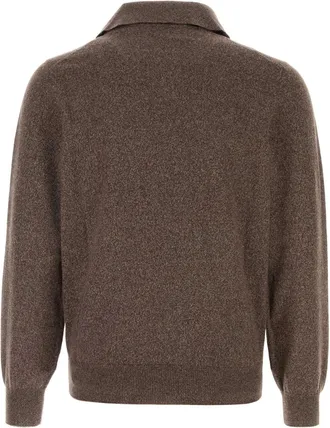Brunello Cucinelli Moro+grigio Exterior: Cashmere Maglieria Sweater