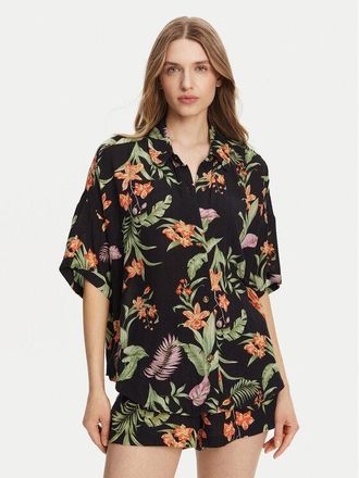 Roxy Hemd ERJWT03680 Schwarz Relaxed Fit