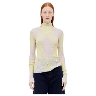 Burberry Argyle Rollkragenpullover - - Knitwear - Damen - Mehrfarbig - XS