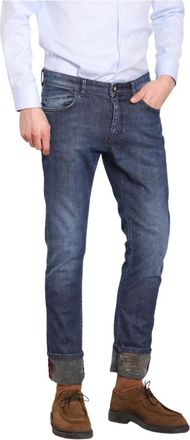 Mason's Homme, Jeans, Bleu, Taille: W36 Pantalon Slim en Denim Stretch Marine
