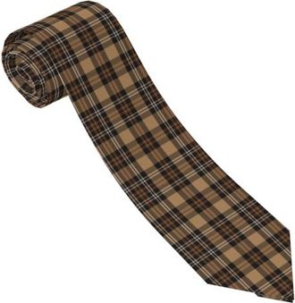 Generic Cravate Pour Hommes Imprim&eacute; &Agrave; Carreaux Kaki Caf&eacute; Classique Tie &Eacute;l&eacute;gant Cravates Homme Pour C&eacute;l&eacute;brations L&Eacute;cole Affaires