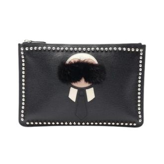 Fendi Pre-owned Leder Clutch Bag - - Pre-owned - Herren - Schwarzk - ONE SIZE