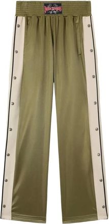 Palm Angels Homme, Sport, Vert, Taille: L Boxe Button Track Pantalons