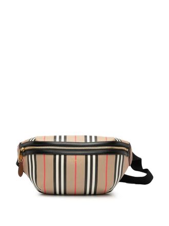 Burberry sac banane Icon Stripe Sonny (2018-2025) - Marron