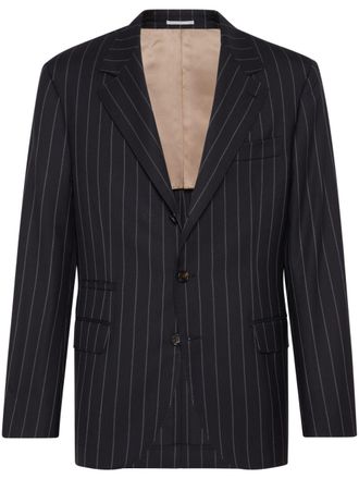 Brunello Cucinelli blazer à design texturé - Noir