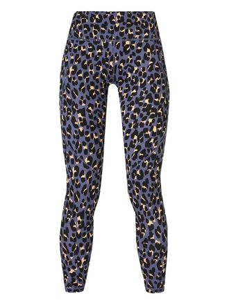 Sweaty Betty legging Power 7/8 à imprimé léopard - Bleu