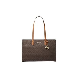 Michael Kors Md Ew Tz Tote - Femme - Sacs - Brun - Taille: ONE Size