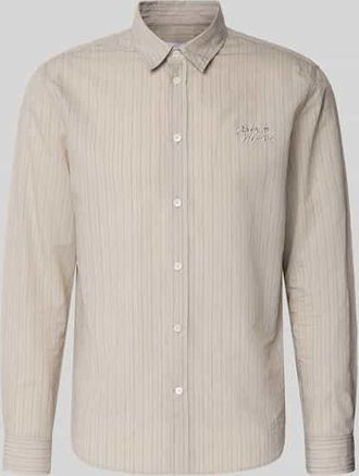 Maison Kitsun&eacute; Slim Fit Freizeithemd aus Baumwoll-Mix