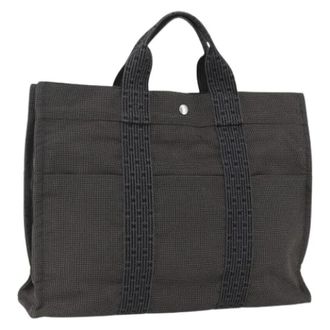 Herm&egrave;s Pre-owned Vintage Canvas Tote Bag - - Pre-owned - Damen - Grau - ONE SIZE