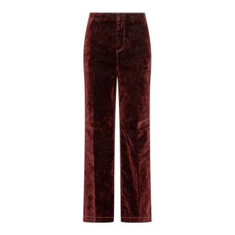 Momoni Femme, Pantalons, Rouge, Taille: 38 FR Pantalon Edimburgo