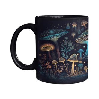 Generico TazadePilz Farbwechselnde Kaffeetasse, 340 ml, lustige Tasse mit Muster f&uuml;r hei&szlig;e Schokolade, Tee und Kaffee, K&uuml;che, Arbeitsplatz, Heimgebrauch, einzi