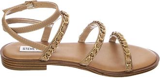 Steve Madden Femme, Chaussures, Brun, Taille: 35 1/2 EU Sandales Plates
