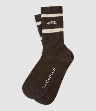 Mercer Amsterdam Chaussettes The Mercer Soft Socks Brown