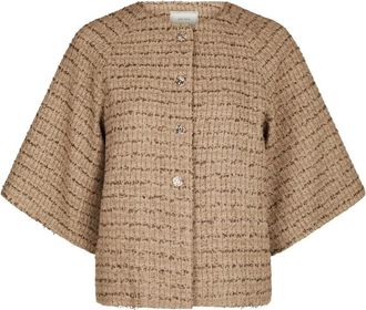 Neo Noir Femme, Vestes, Brun, Taille: 40 FR Rosella Boucle Mini Jacket