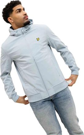 Lyle & Scott Homme, Vestes, Bleu, Taille: L Veste Softshell &agrave; Dos en Maille