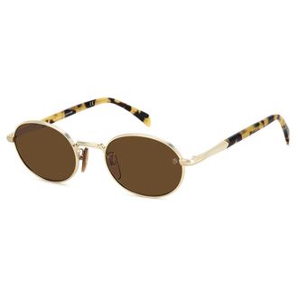 Eyewear by David Beckham Gold Honey Havana Sonnenbrille - - Accessories - Herren - Gelb - 52 MM