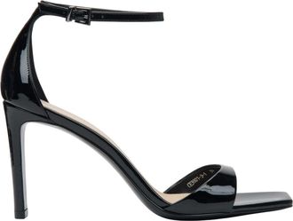 Estro & Luminara Femme, Chaussures, Noir, Taille: 36 EU Sandales en cuir verni