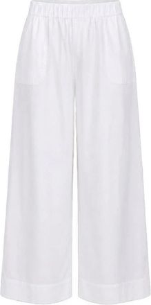 Max Mara Femme, Pantalons, Blanc, Taille: 36 FR Mxpdestino Wide Pantalons