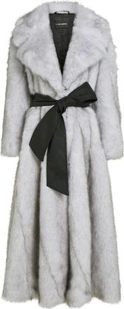 Karl Lagerfeld Studio Lang Kunstpelzmantel - - Coats - Damen - Grau - M