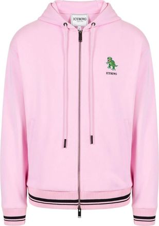 Iceberg Homme, Sweatshirts et sweats &agrave; capuche, Rose, Taille: XL Dino Social Club Sweat &agrave; capuche