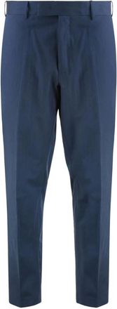 PT01 Pt01, Homme, Pantalons, Bleu, Taille: M Pantalon de ville en m&eacute;lange de laine