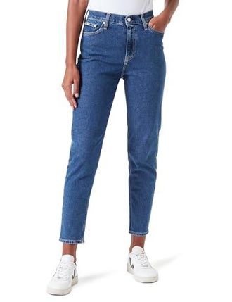 Calvin Klein Jeans MOM Jean J20J221589 Fusel&eacute;, Denim (Denim Dark), 34W Femme