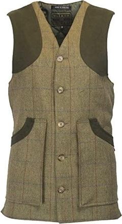 Walker and Hawkes Walker & Hawkes - Veste sans Manches Derby Winston - pour Homme - Tweed - Chasse/Campagne - Vert For&ecirc;t - 2XL