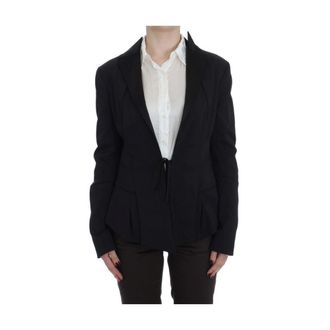 Exte Elegante Schwarze Stretch-Blazerjacke - - Jackets - Damen - Schwarzk - L