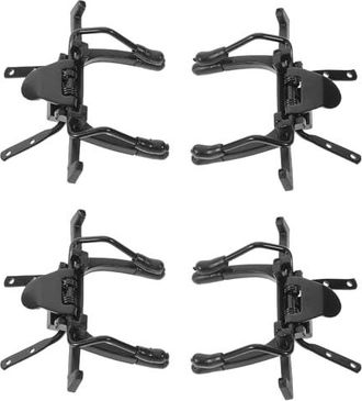 BESPORTBLE Lot de 4 Clips Noirs pour Verres Polaris&eacute;s de Lunettes de Soleil en Acier Inoxydable Fixations L&eacute;g&egrave;res Universelles pour Lunettes &agrave; Clip et Lentilles 