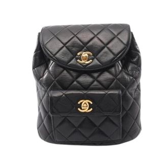 Chanel Pre-owned Sac &agrave; dos vintage - Femme - Pre-owned - Noir - Taille: ONE Size
