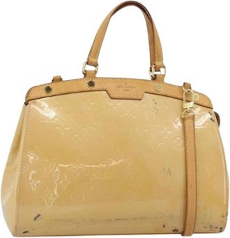 Louis Vuitton Sac &agrave; main en cuir verni Pre-owned - Femme - Pre-owned - Beige - Taille: ONE Size