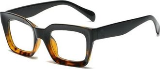 Generic Lunettes de soleil monture carr&eacute;e hommes et femmes conduite f&ecirc;te lunettes de soleil quotidiennes(Clear)