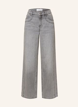 Comma Comma Wide Leg Jeans grau