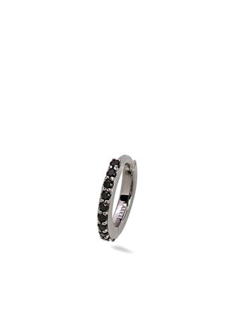 Lark & Berry créole Modernist médium en or 14ct serties de diamants - Argent