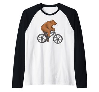 So Cool Designs B&auml;r On A Bike Funny Fitness f&uuml;r B&auml;renliebhaber Raglan