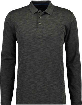 Ragman Herren Softknitpolo Flammdesign, Langarm Schiefer-027, XXL