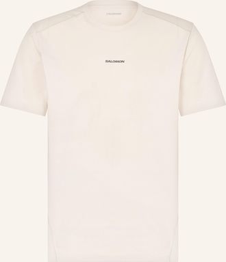Salomon T-Shirt Trackline beige