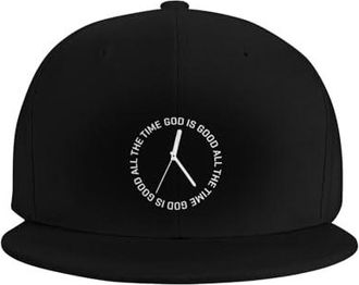 Generic Dieu Est Bon en Tout Temps. Christianisme Femme Homme Chapeaux Pare-Soleil L&egrave;g&eacute;re Strapback Cap R&eacute;glable Snapback Chapeau pour Camping Sport Trucker