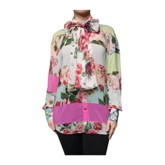 Dolce & Gabbana Floral Silk Shirt - - Blouses & Shirts - Damen - Mehrfarbig - XS
