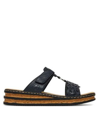Rieker Pantoletten 629K9-14 Dunkelblau