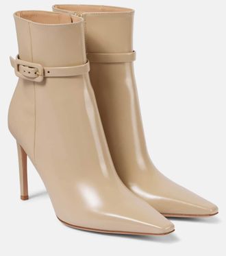 Gianvito Rossi Bottines 95 en cuir verni