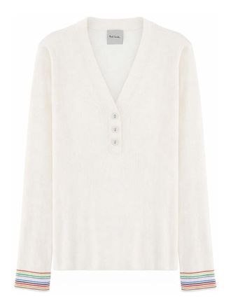 Paul Smith Pull Col Rond - Blanc