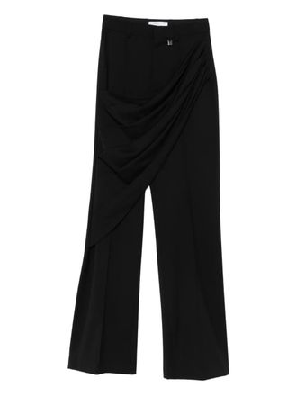 Giuseppe Di Morabito pantalon droit &agrave; design drap&eacute; - Noir