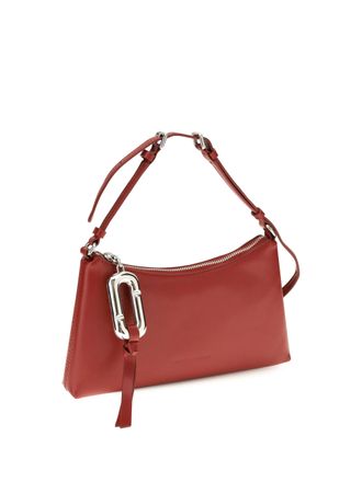 Marc Jacobs Womens Mini Scene Leather Shoulder Bag Crimson Calf Bos Taurus