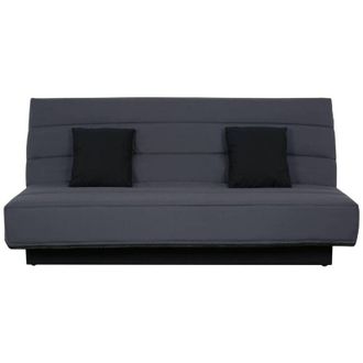 Les Tendances Banquette BZ 140x190 - Tissu gris - MELISSA
