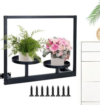 Generico GkgWuxf &Eacute;tag&egrave;res flottantes pour plantes, support mural pour pot de fleurs, d&eacute;coration dint&eacute;rieur pour chambre &agrave; coucher, terrasse, jardin, serre, app