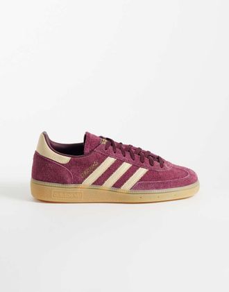 adidas Originals Handball Spezial - Baskets - Marron et cr&egrave;me-Rouge