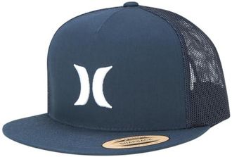 Hurley Casquette de baseball à bord plat pour homme, bleu marine, Taille unique