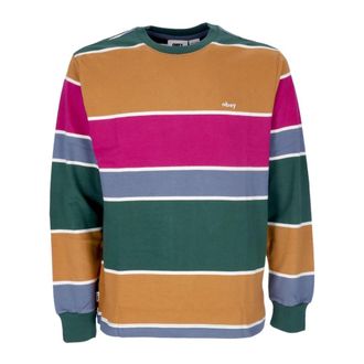 Obey Nation Stripe Langarm Tee - - Tops - Herren - Mehrfarbig - XL